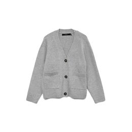 V&eacute;ro Moda Vero Moda Strickjacke in Light Grey Melange | Gr.: XS