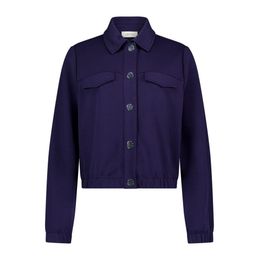 Cartoon Casual-Jacke mit aufgesetzten Taschen in Dunkelblau | Gr.: 38
