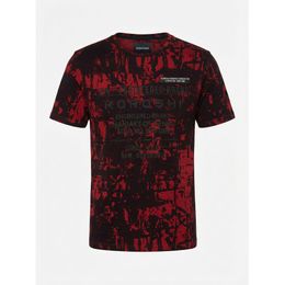 KOROSHI Crew cotton all over t-shirt in rot | Gr.: XXL
