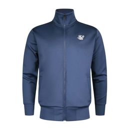 SikSilk Sweatjacke Essentials Poly Track Top in Navy | Gr.: S