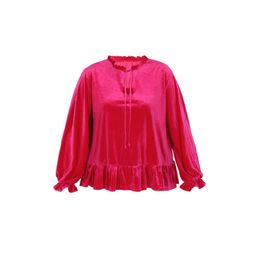 Joella Women Plus Size Blouse in FUCHSIA PINK | Gr.: 3XL