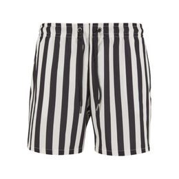 Urban Classics Beachwear - Bottoms in black/offwhite | Gr.: XL