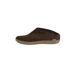 glerups Pantoffeln Ledersohle in Nature brown | Gr.: 42