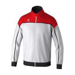 Erima Unisex Erwachsene Trainingsjacke in wei&szlig;/rot/schwarz | Gr.: 128
