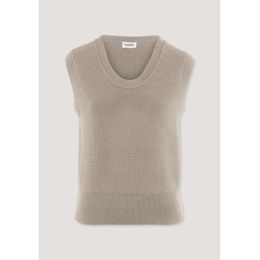hessnatur Strick Top in taupe | Gr.: S