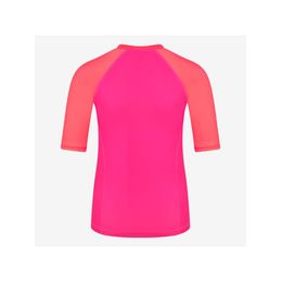 Trollkids Badeshirt Kvalvika T in bright pink | Gr.: 110