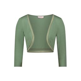 Vera Mont Bolero-Jacke figurbetont in Foggy Green | Gr.: 40