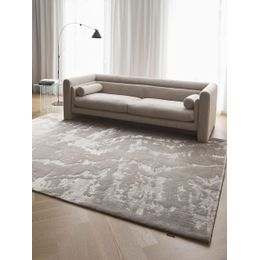 benuta Finest Kurzflor Teppich Munira Grau 160x230 cm - Moderner Kurzflor-Teppich f&uuml;r Wohnzimmer