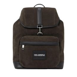 K by KARL LAGERFELD Karl Lagerfeld Rucks&auml;cke - K/Traveller Rucksack aus Wildlederimitat Rucksack - Gr. unisize - in Braun - f&uuml;r Damen