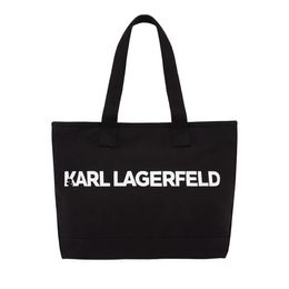 K by KARL LAGERFELD Karl Lagerfeld Shopper - Extra gro&szlig;e Tote Bag mit Logo - Gr. unisize - in Schwarz - f&uuml;r Damen