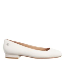 Lauren by Ralph Lauren Lauren Ralph Lauren Ballerinas - Emellie Bllt Flats Ballet - Gr. 37 (EU) - in Wei&szlig; - f&uuml;r Damen