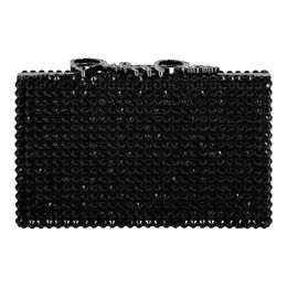 Philipp Plein Clutches - Clutch Mit Schmucksteinen - Gr. unisize - in Schwarz - f&uuml;r Damen