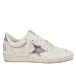 Golden Goose Deluxe Brand Golden Goose Low-Top Sneaker - White Leather Sneakers With Glitter Sole - Gr. 40 (EU) - in Wei&szlig; - f&uuml;r Damen