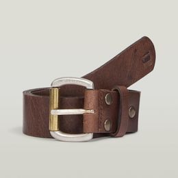 G-Star Raw Lederg&uuml;rtel G-STAR "Dast belt", Herren, Gr. 90, braun (dk braun, oxi), Leder, G&uuml;rtel Lederg&uuml;rtel, mit Nieten verst&auml;rkt