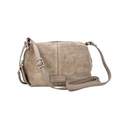 Burkely Damen Umh&auml;ngetasche "Burkely Taschen Veloursleder"grau, Veloursleder, Taschen