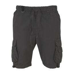 Stoffhose Urban Classics "Urban Classics Herren Double Pocket Cargo Shorts", Herren, Gr. S, US-Gr&ouml;&szlig;en, magnet, 100% Baumwolle, unifarben, normal, Hosen Stoffhose