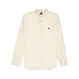 Langarmhemd Quiksilver "Mw Premium Stretch", Herren, Gr. S, US-Gr&ouml;&szlig;en, bone wei&szlig;, Obermaterial: 98% Walkfrottier, 2% Elasthan;, Hemden