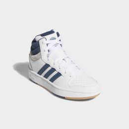 Sneaker adidas Sportswear "HOOPS MID CLASSIC", M&auml;dchen, Gr. 38,5, cloud wei&szlig;, preloved ink, orbit grau, Synthetik, Schuhe Sneaker, f&uuml;r Kinder & Jugendliche