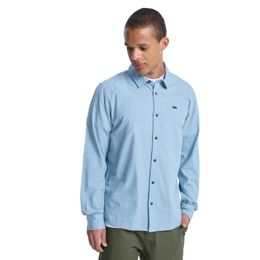 Langarmhemd Quiksilver "Mw Premium Stretch", Herren, Gr. L, US-Gr&ouml;&szlig;en, ashley blau, Obermaterial: 98% Walkfrottier, 2% Elasthan;, Hemden