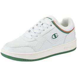 Sneaker Champion "RD18 LOW", Herren, Gr. 44, wht, foli, onh, Synthetik, Schuhe Sneaker, mit Gummilaufsohle, leicht profiliertes Laufsohlenprofil