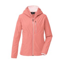 Funktionsjacke Killtec "KOS 73 WMN JCKT", Damen, Gr. 42, pfirsich, Obermaterial: 100% Polyester;Futter: 100% Polyester, Jacken Funktionsjacke, Wind- und wasserdicht, atmungsaktiv, packbar, verstellbar