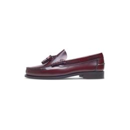 Loafer Henry Stevens "Hunter M TL", Herren, Gr. 47, rot (bordeaux), Kalbsleder, Schuhe Loafer