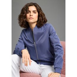 Blouson AJC, Damen, Gr. 34, blau, Web, Obermaterial: 100% Polyester. Futter: 100% Polyester, unifarben, figurumspielend h&uuml;ftlang, Rippb&uuml;ndchen, Jacken Blouson, mit Rippkragen, praktische Eingrifftaschen, Leichte &Uuml;bergangsjacke