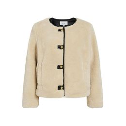 Vila Jacke 'SHUP' Damen Gr&ouml;&szlig;e L creme / schwarz