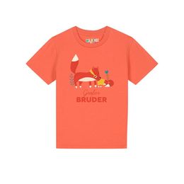 Watabout.kids Shirt 'Fuchs Gro&szlig;er Bruder' boy Orange size 122/128