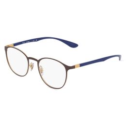 Ray-Ban RX6355 Brille Unisex | Fassung: Vollrand, Panto, Braun Gold
