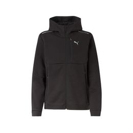 Puma Athletic Zip-Up Hoodie 'PumaTECH' male Black size XL
