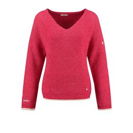 Key Largo Pullover 'Caro' Damen Gr&ouml;&szlig;e XS karminrot / wollwei&szlig;