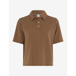 Brax Damen Polo Style CARA S mocha brown, dunkelbraun, Gr. 34