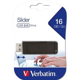 10x1 Verbatim Store n Go Slider 16GB USB 2.0