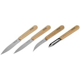 Opinel K&uuml;chenmesser-Set 4-teilig Holzgriff