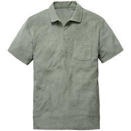Seldom Herren-Poloshirt Frottee S Gr&uuml;n