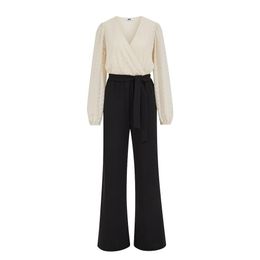 WE Fashion Jumpsuit female Beige, Black size XL