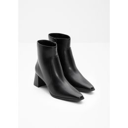 bonprix Stiefeletten mit Blockabsatz, schwarz, Gr.38, Elegante Stiefelette mit Blockabsatz