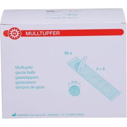 MULLTUPFER-steril Drm.3,0 cm P2+3 2-Kammer-Set 150 St