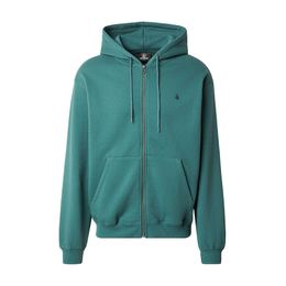 Volcom Zip-Up Hoodie 'SINGLE STONE' male Green size XXL