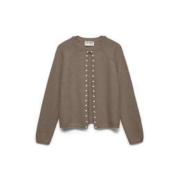 V&eacute;ro Moda Vero Moda Knit Cardigan 'VMAwmagelene' female Brown size XL