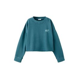 MANGO TEEN Sweatshirt 'Vertical' girl Blue size M-L