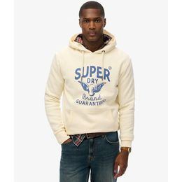 Superdry Herren Dry Brand Hoodie Cream - Gr&ouml;&szlig;e: M 104060650189222C002