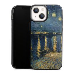 DeinDesign iPhone 13 Mini Handy Slim Case extra d&uuml;nn Silikon Handyh&uuml;lle schwarz H&uuml;lle Kunst Painting Silikon Slim Case