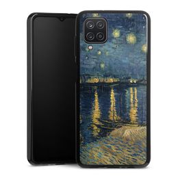 DeinDesign Galaxy A12 Handy Silikon H&uuml;lle Case schwarz Handyh&uuml;lle Kunst Painting