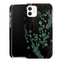 DeinDesign iPhone 12 mini Handy Premium Case Smartphone Handyh&uuml;lle Schutzh&uuml;lle matt Leaves Eukalyptus Nature Premium Case