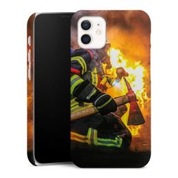DeinDesign iPhone 12 mini Handy Premium Case Smartphone Handyh&uuml;lle Schutzh&uuml;lle matt Life Saver Fire Fighters Fire Premium Case