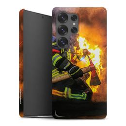 DeinDesign Galaxy S25 Ultra Handy Premium Case Smartphone Handyh&uuml;lle Schutzh&uuml;lle gl&auml;nzend Life Saver Fire Fighters Fire Premium Case