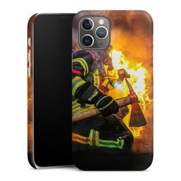 DeinDesign iPhone 12 Pro Handy Premium Case Smartphone Handyh&uuml;lle Schutzh&uuml;lle matt Life Saver Fire Fighters Fire Premium Case