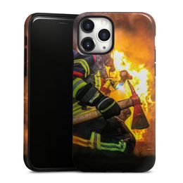 DeinDesign iPhone 11 Pro Handy Panzer Handyh&uuml;lle robuste Outdoor H&uuml;lle Schutzh&uuml;lle gl&auml;nzend Fire Fire Fighters Life Saver Tough Case